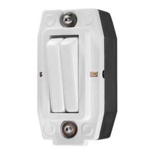 Glo Lighting | Crabtree 2432/001 Classic 2x1 Way Twin Screw-in Switch