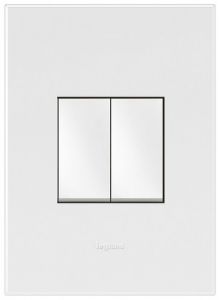 Glo Lighting | Legrand Arteor P2DSWWH 2Lever Bell / Dimmer Press 2X4 White