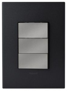Glo Lighting | Legrand Arteor P3DSMGP 3Lever Bell / Dimmer Press 2X4 ...