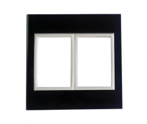 Glo Lighting | Onesto Matrix BGW-MXG-4002W 4 x 4 1+1 Lever Yoke Black ...